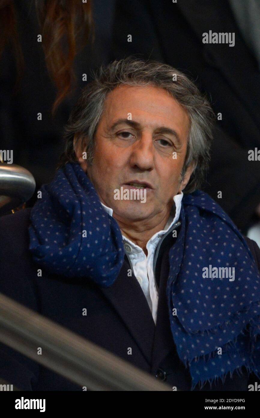 Actor Richard Anconina during the French First League soccer match ...