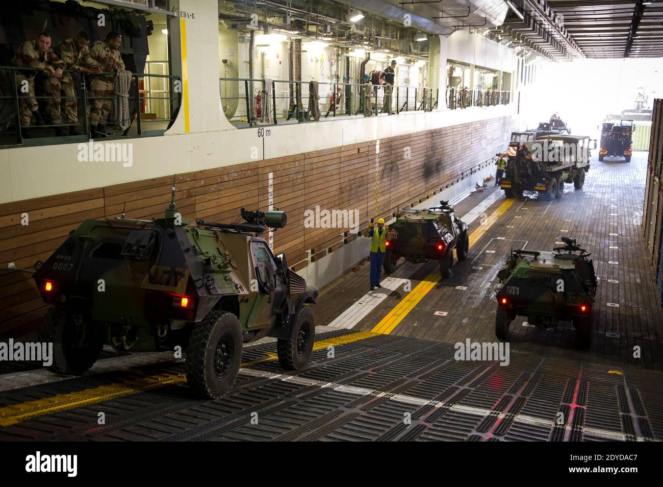 Handout photo released by French army shows armoured vehicles, part of ...