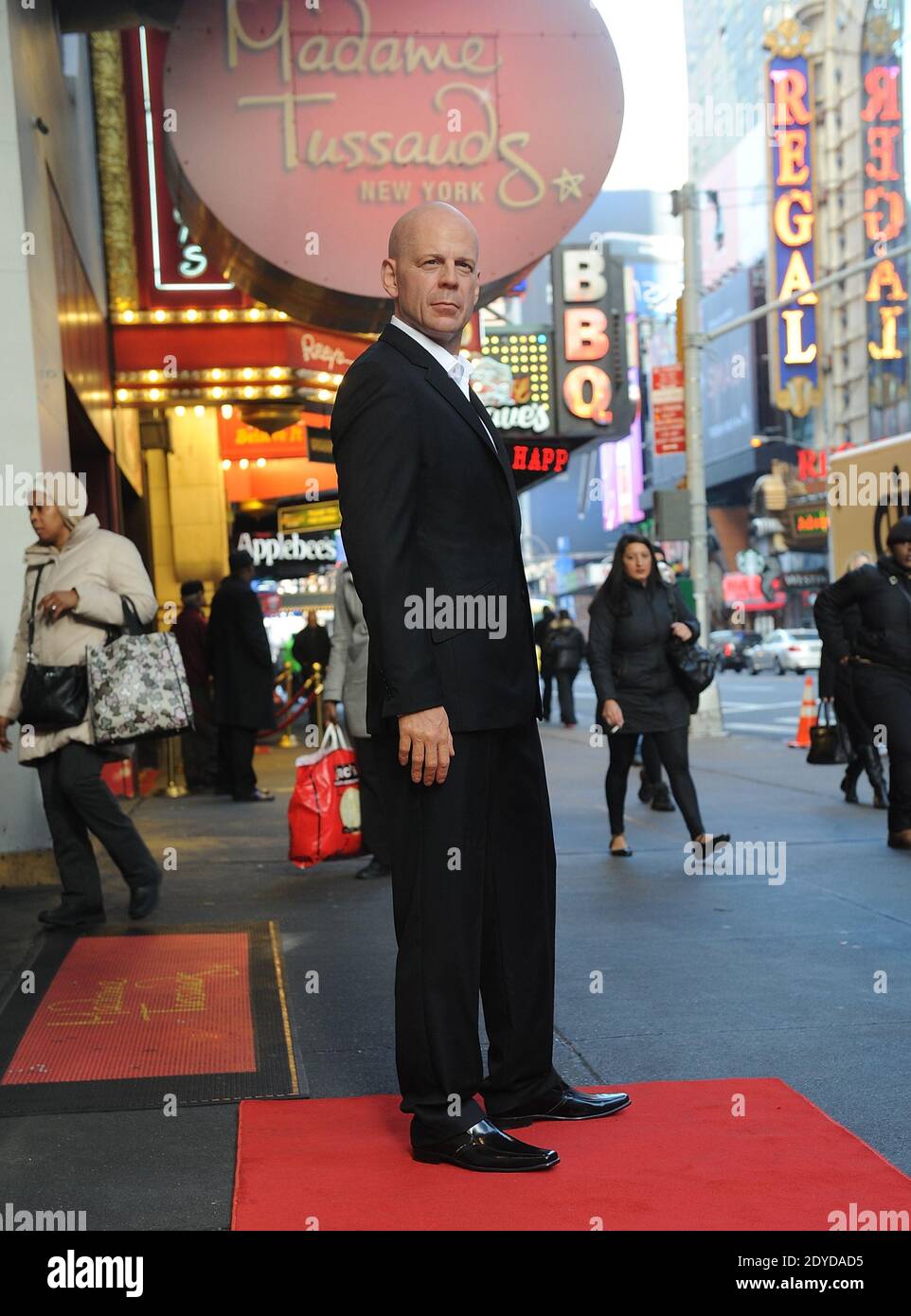 A new wax figure of Bruce Willis is unveiled at Madame Tussauds in New ...
