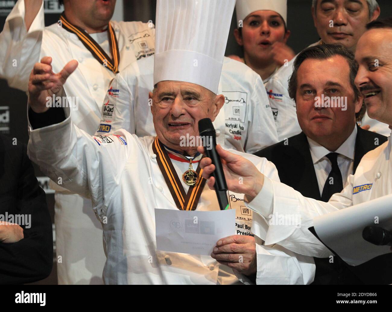 French chef Paul Bocuse at the 14th edition of the world final of the ...