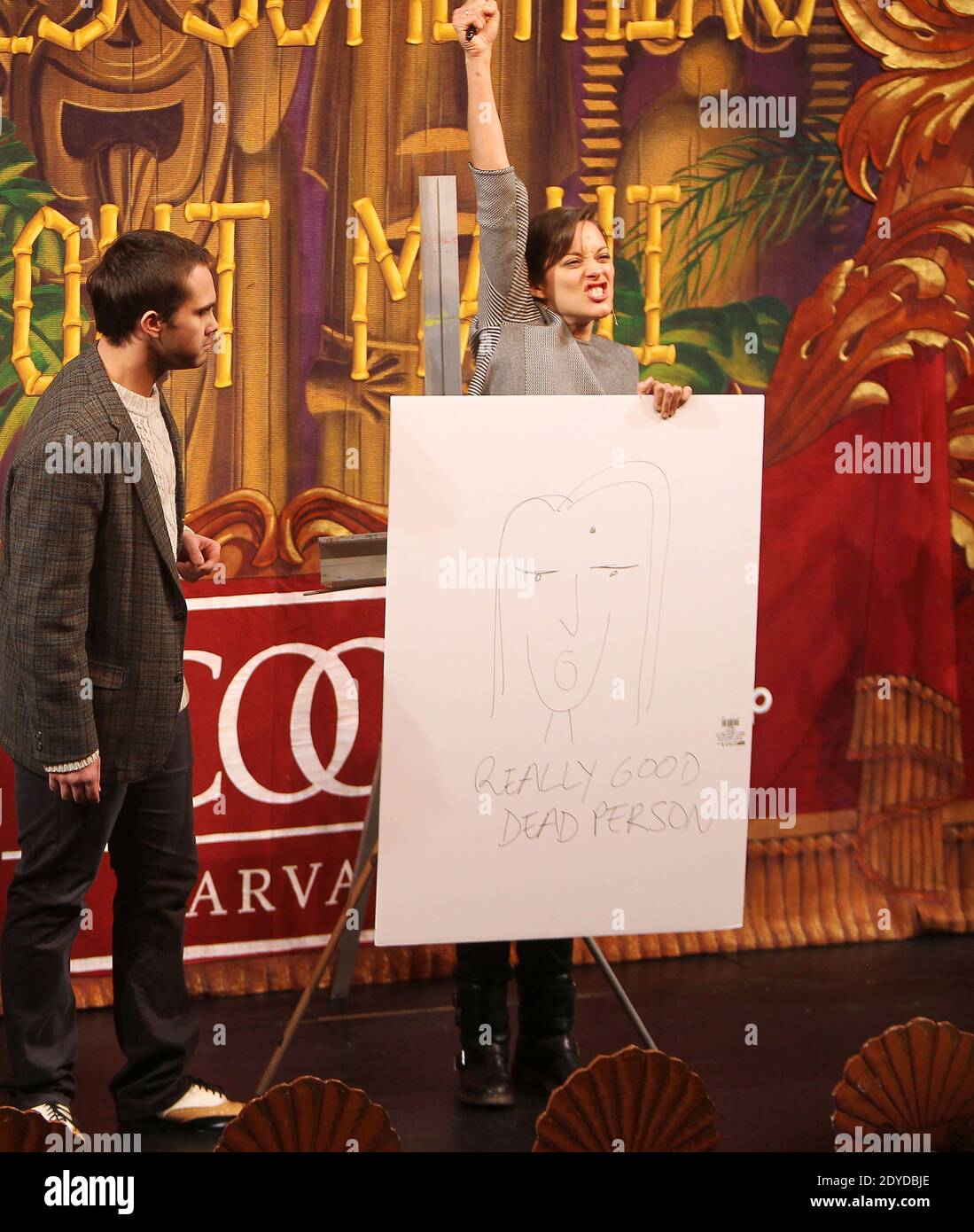 French actress Marion Cotillard with Alex Willis as Pablo Picasso and ...