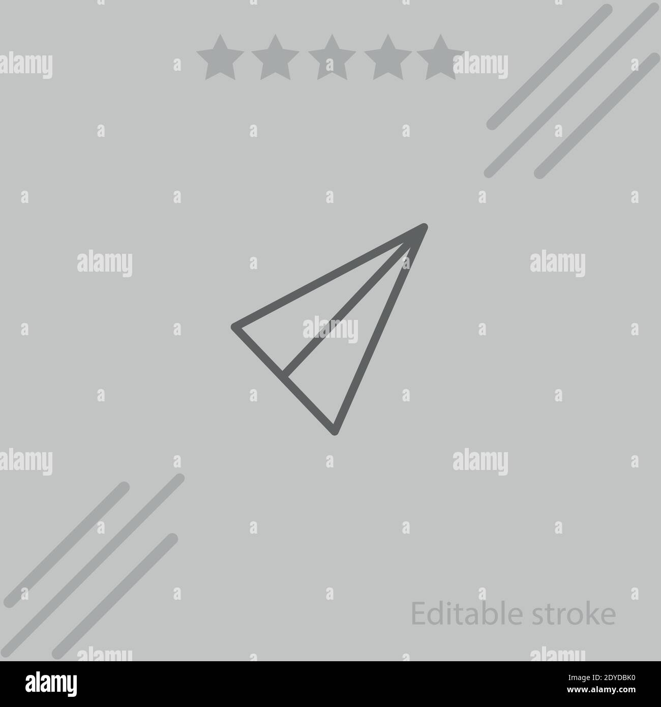flying origami plane vector icon modern simple vector illustration ...
