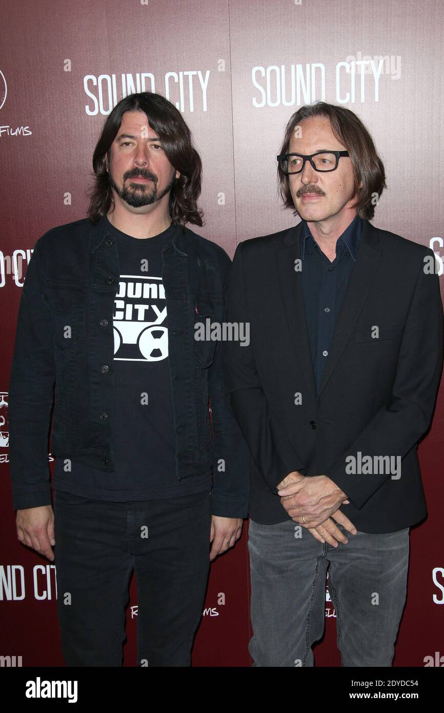 Dave Grohl and Butch Vig arriving at the premiere of 'Sound City' in ...