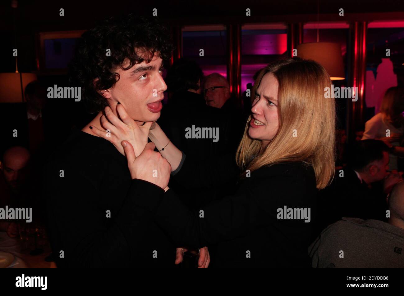 EXCLUSIVE. Pierre Perrier and Jemima West posing during the 20th ...