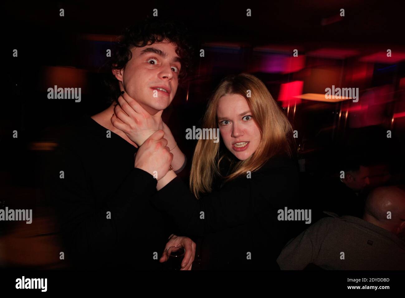 EXCLUSIVE. Pierre Perrier and Jemima West posing during the 20th ...