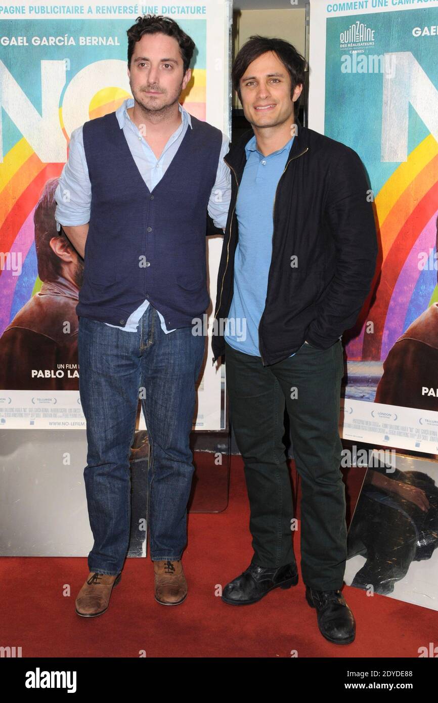 Director Pablo Larrain and Gabriel Garcia Bernal attending the 'No ...