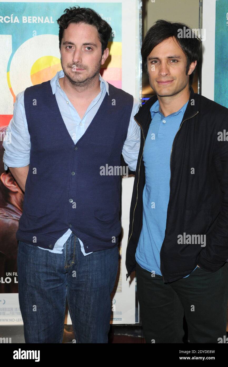 Director Pablo Larrain and Gabriel Garcia Bernal attending the 'No ...
