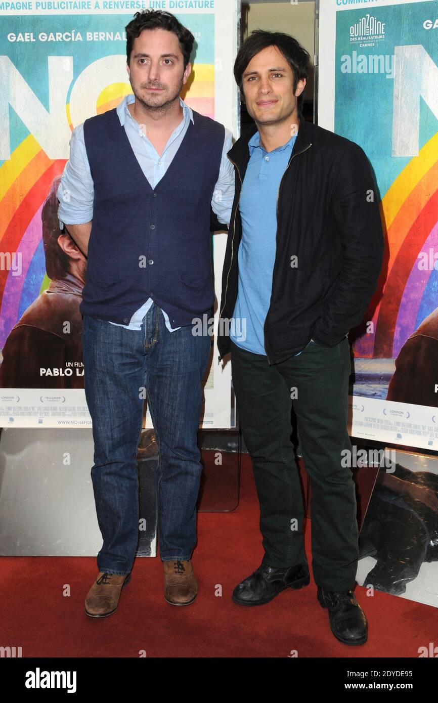 Director Pablo Larrain and Gabriel Garcia Bernal attending the 'No ...