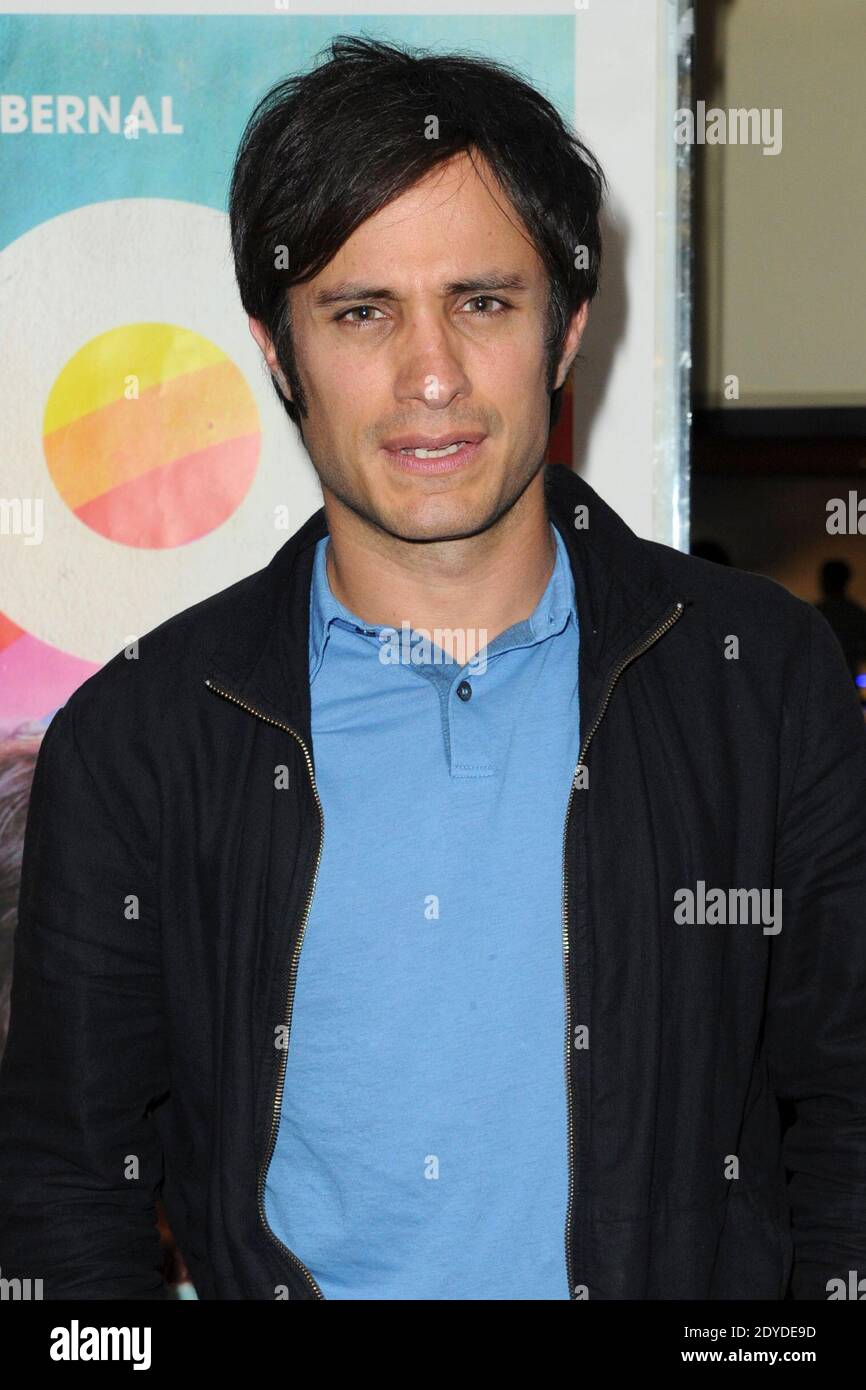 Gabriel Garcia Bernal attending the 'No' Premiere at UGC Cine Cite Les ...