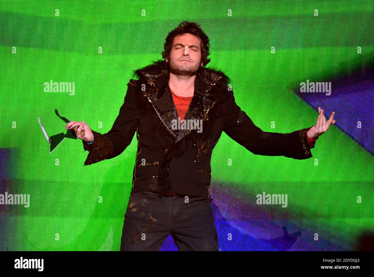 Mathieu Chedid aka M performing live during the 28th Victoires de la ...