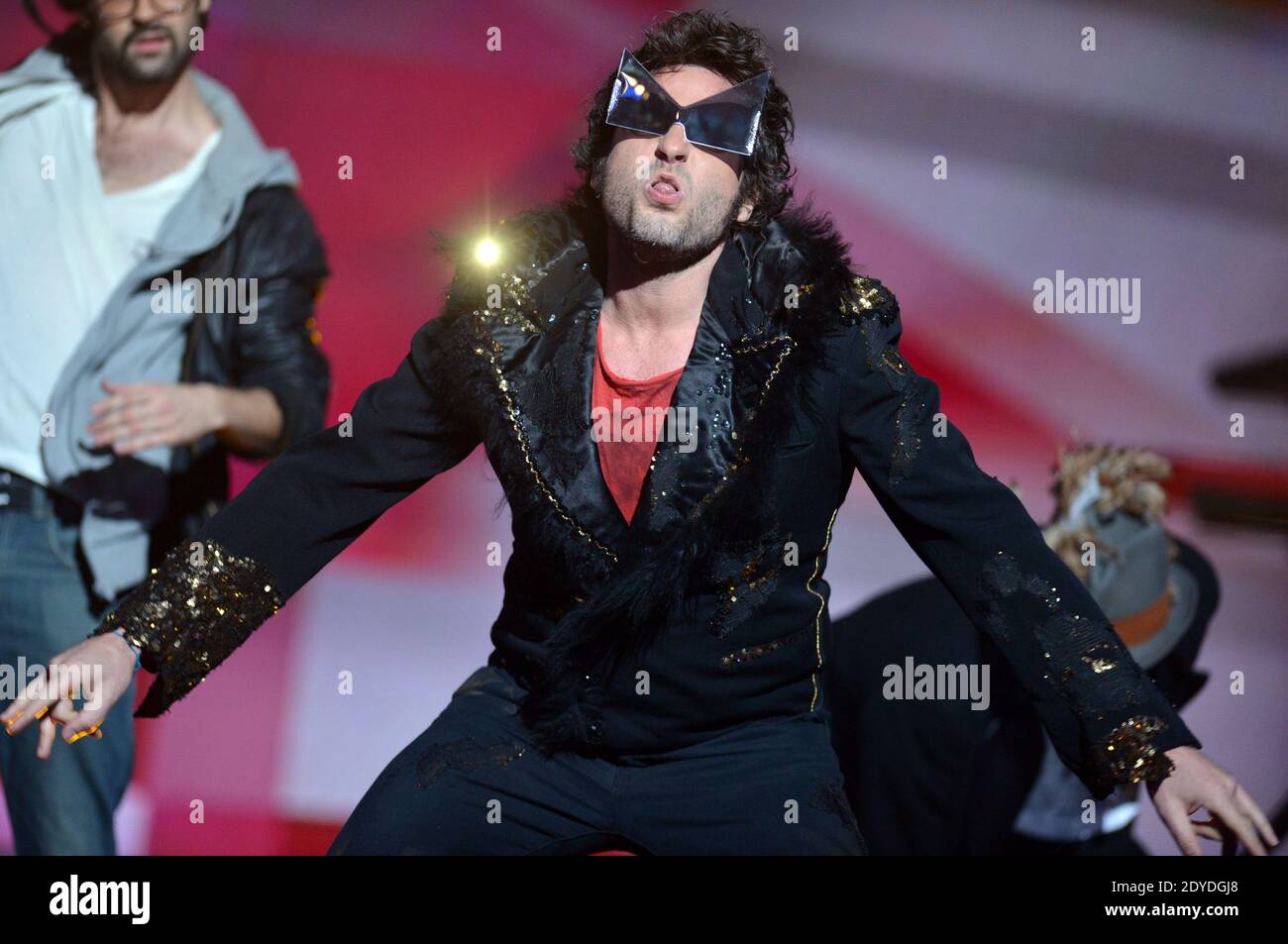 Mathieu Chedid aka M performing live during the 28th Victoires de la Musique ceremony held at ...