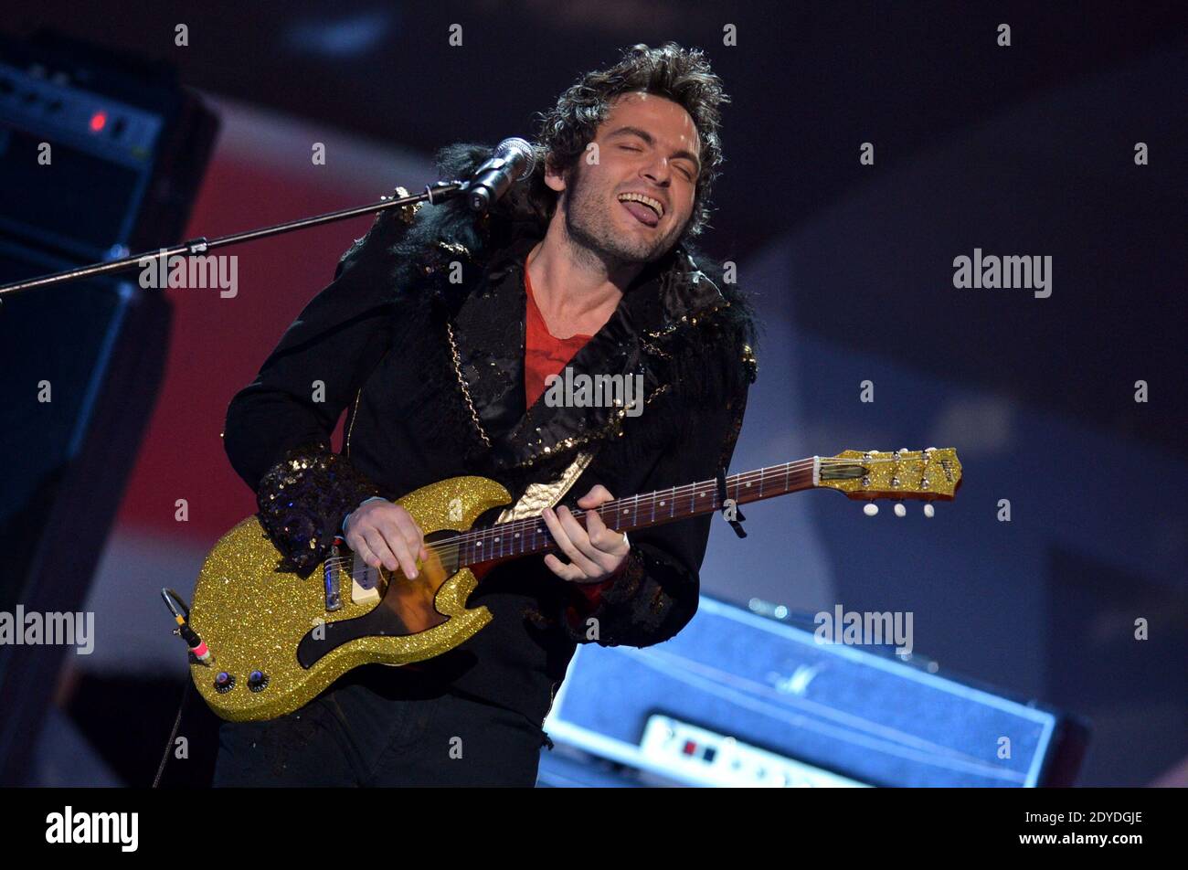 Mathieu Chedid aka M performing live during the 28th Victoires de la ...