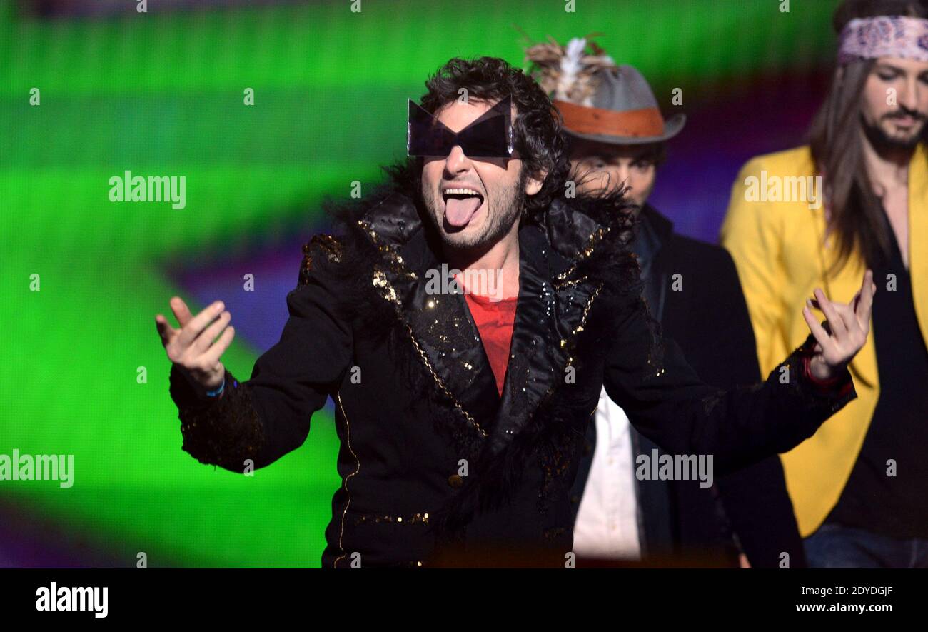 Mathieu Chedid aka M performing live during the 28th Victoires de la ...