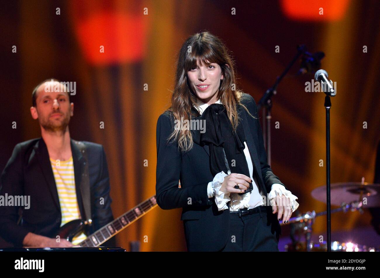 Lou Doillon performing live during the 28th Victoires de la Musique ...