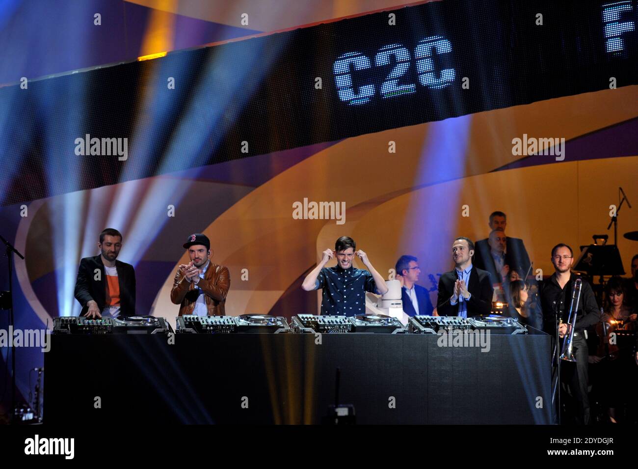 C2C during the 28th Victoires de la Musique ceremony held at the Zenith ...