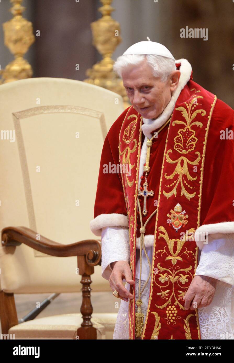 Pope Benedict XVI attends a ceremony to mark the 900th birthday of the ...