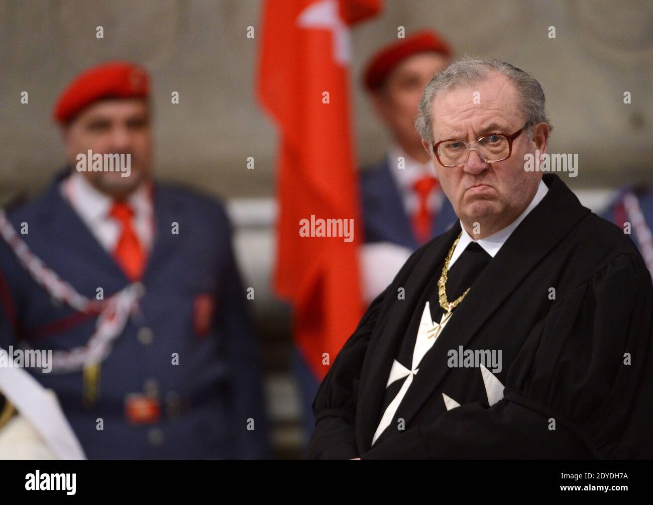Knights of the Order Malta Grand Master Matthew Festing attends a ...