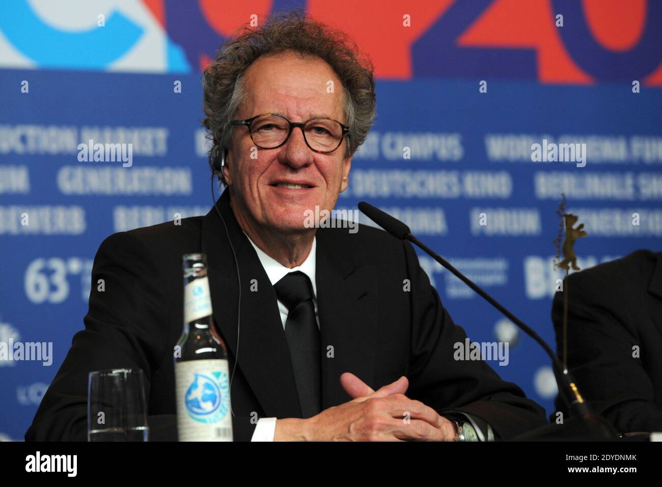 Geoffrey Rush attending 'The Best Offer' Press Conference during the ...