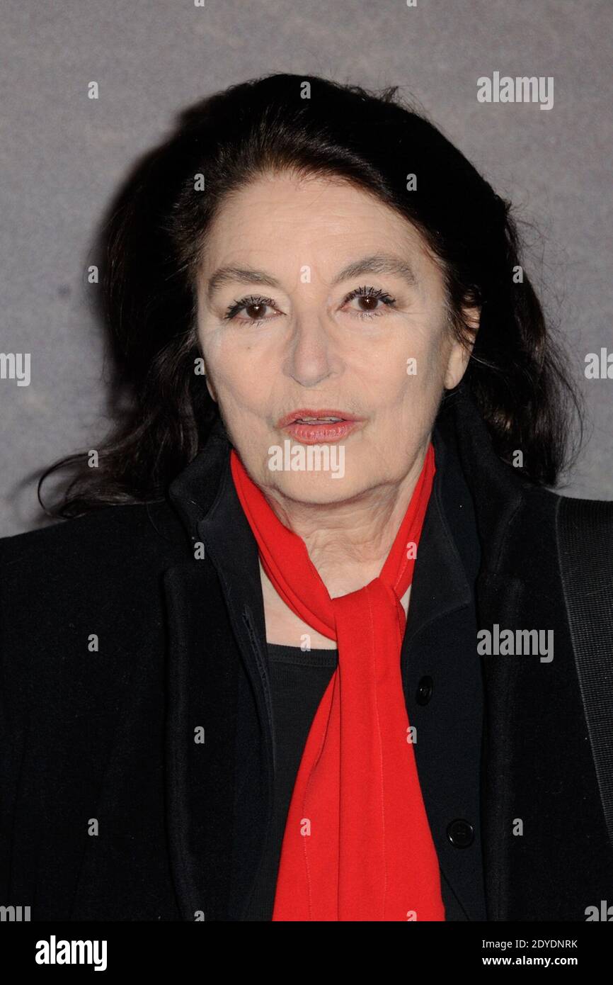 Anouk Aimee attending the premiere of Chimpanzes held at the Grand Rex ...