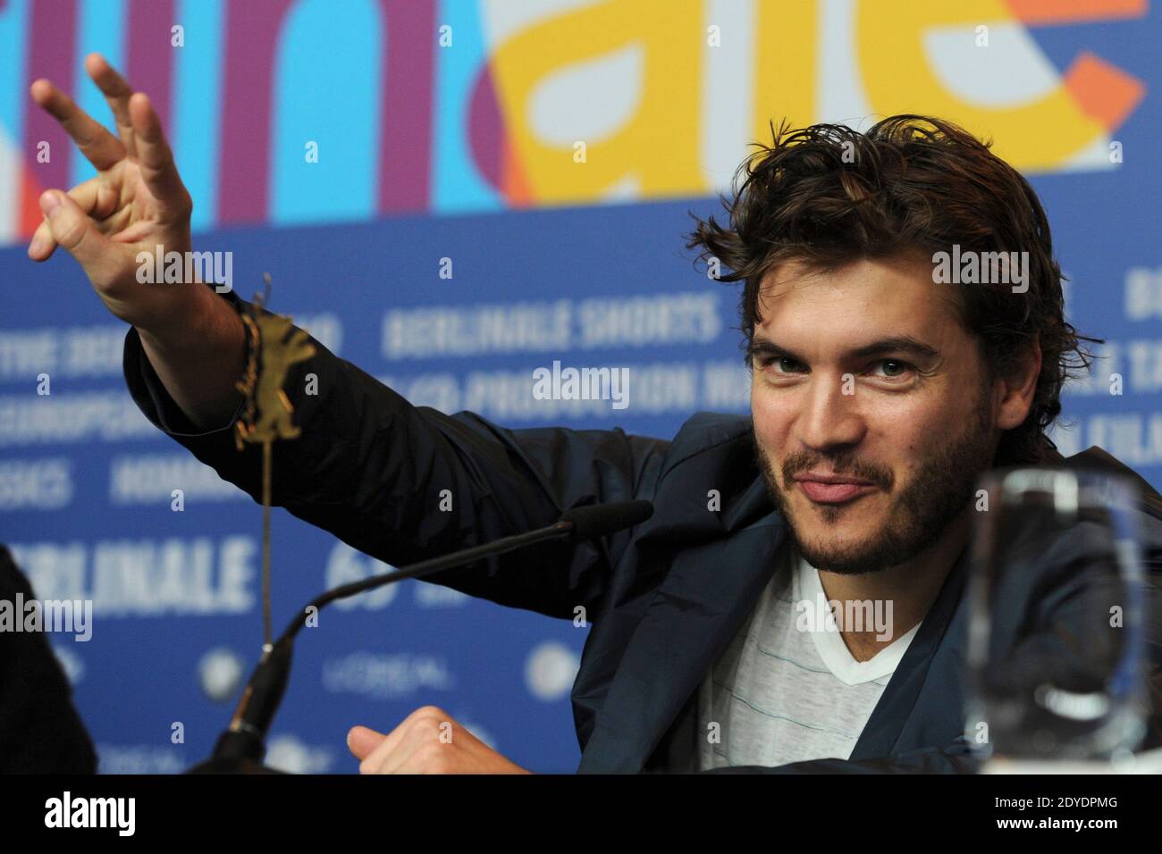US actor Emile Hirsch attending a press conference for the film 'Prince ...