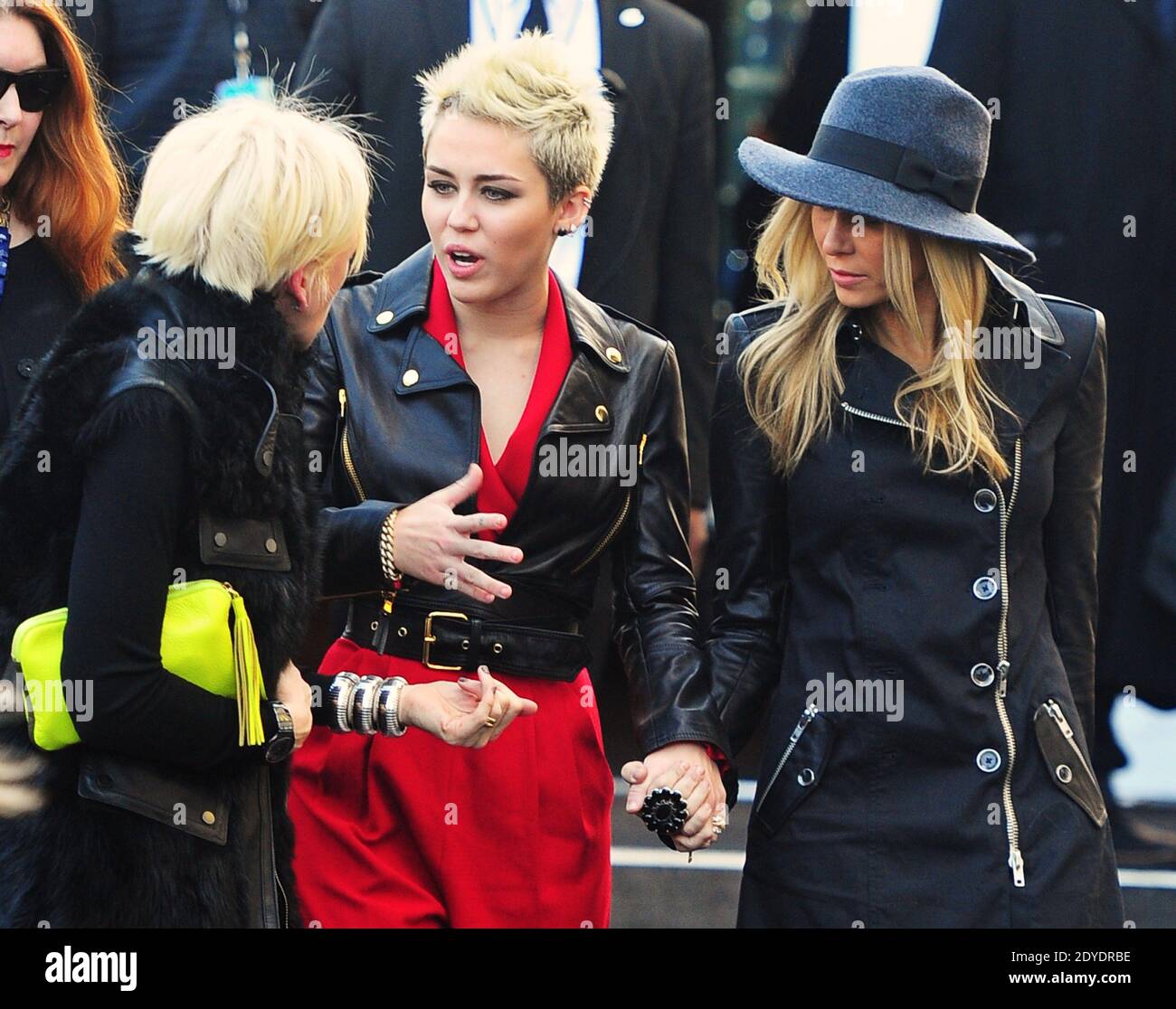 Miley Cyrus arriving at the Fashion week in New York City, NY, USA on ...