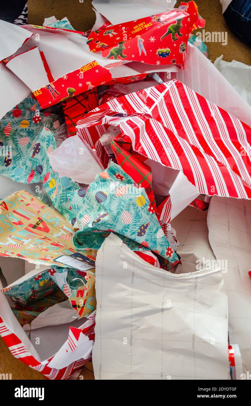 Colourful christmas wrapping paper hi-res stock photography and images ...