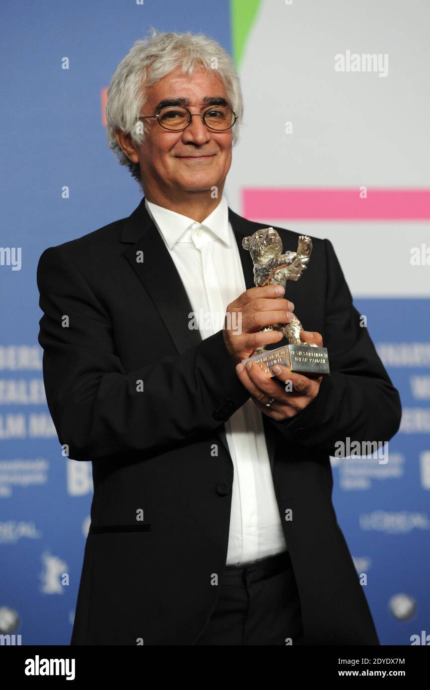 Iranian director Kamboziya Partovi shows the Silver Bear for Best ...