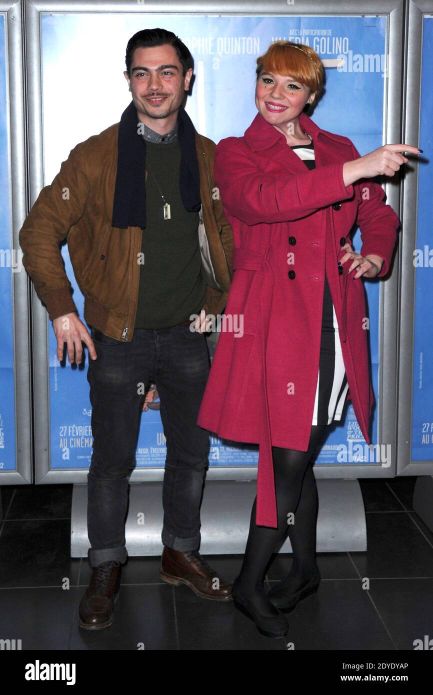Composer Benjamin Cotto and french singer Luce Brunet attending the ...