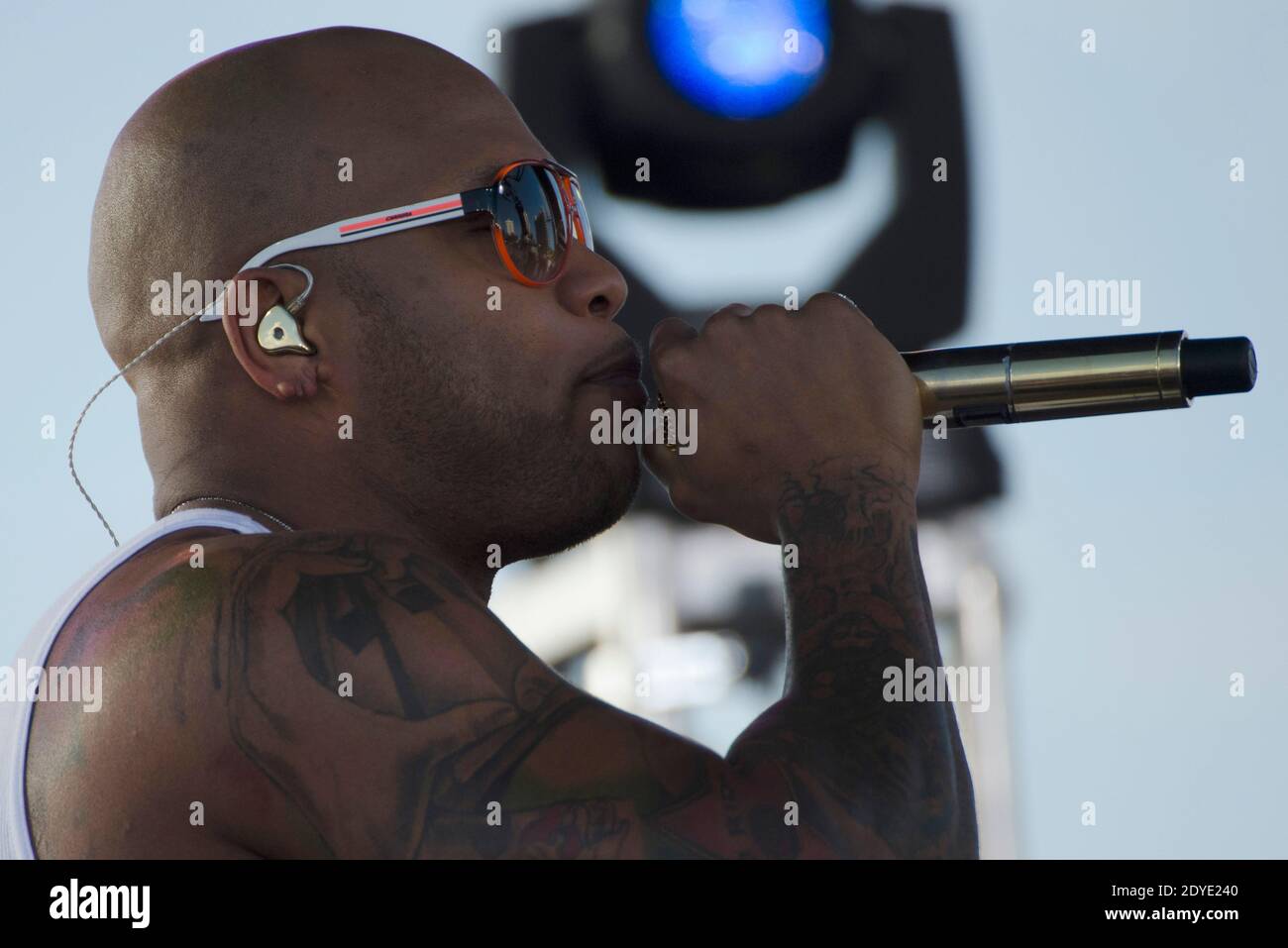 Rapper Flo Rida performs at the Today Show during the South Beach Wine ...