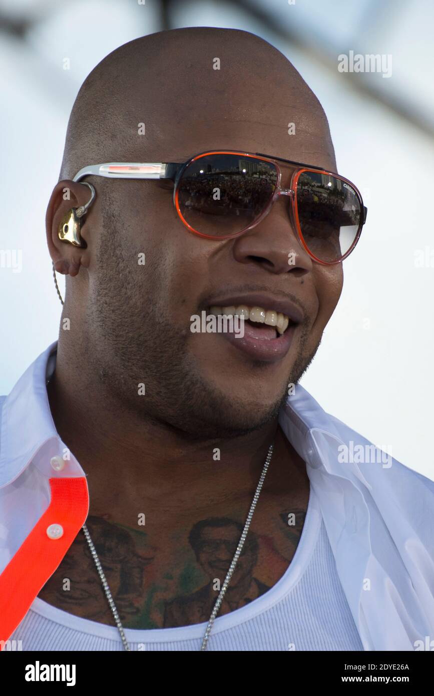 Rapper Flo Rida performs at the Today Show during the South Beach Wine ...