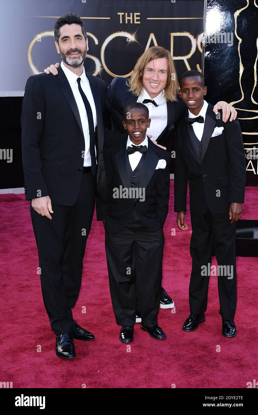 Producer Mino Jarjoura (L) and director Bryan Buckley (2nd R) nominated ...
