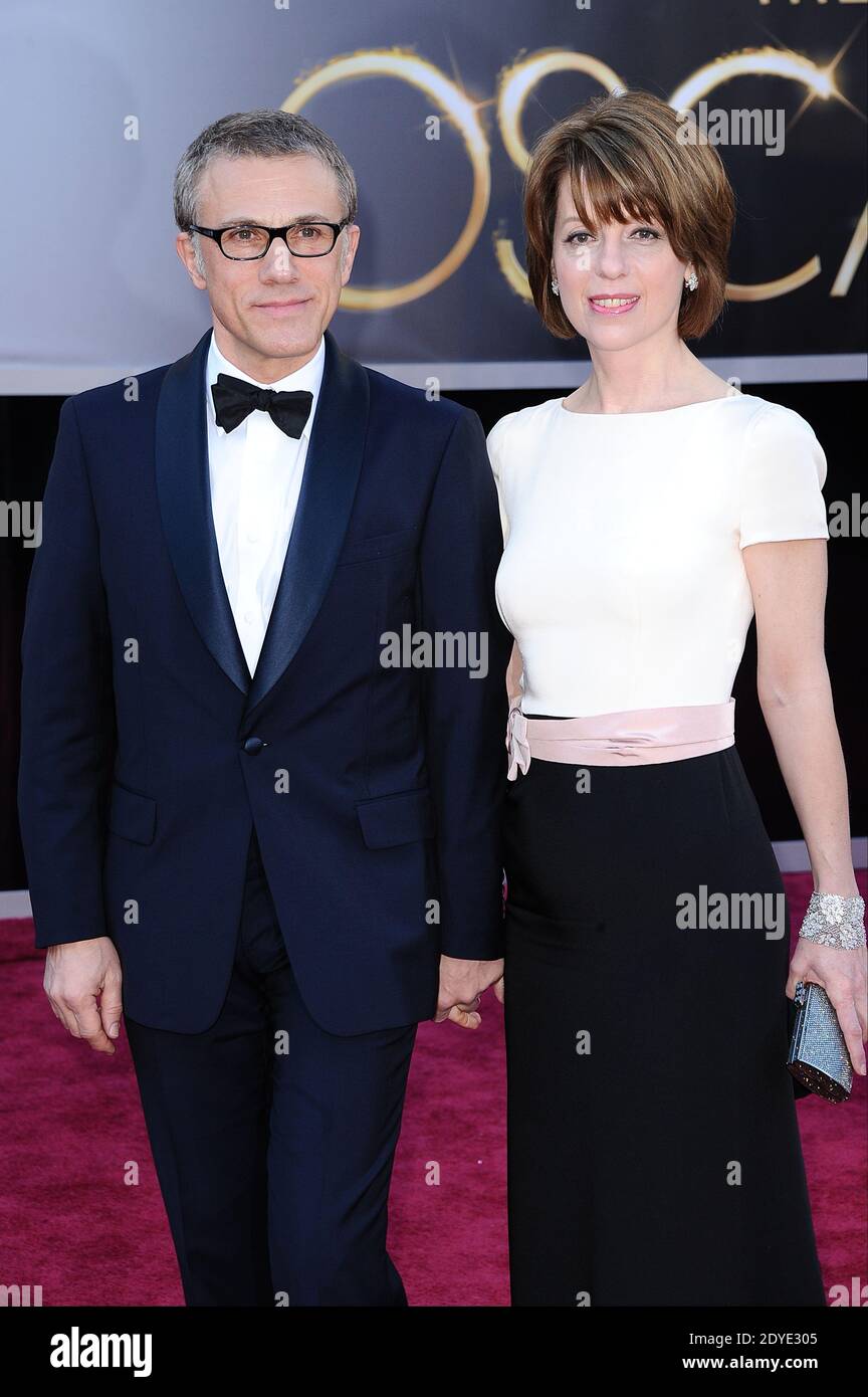 Christoph Waltz and wife Judith Holste arriving for the 85th Academy ...