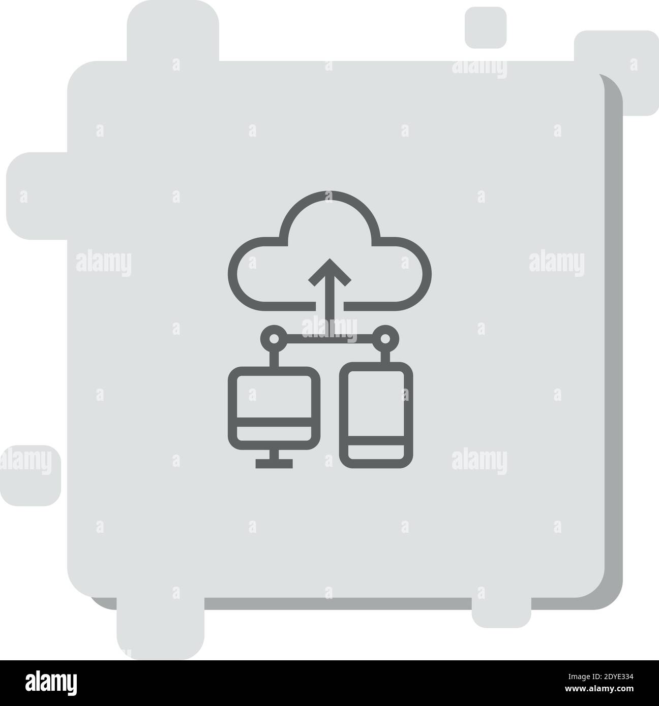 cloud computing vector icon modern simple vector illustration Stock Vector Image & Art - Alamy