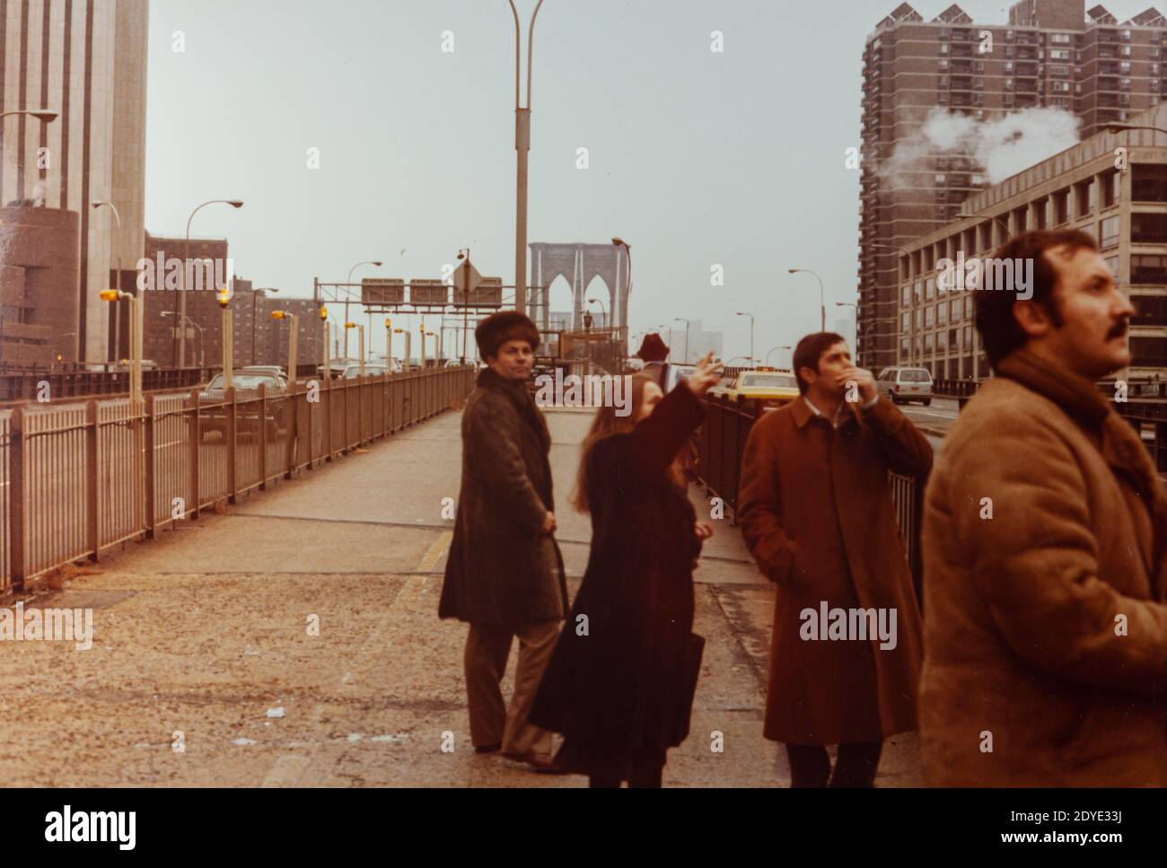 NEW YORK, USA OCTOBER 1976: People in New York street in 70s Stock ...