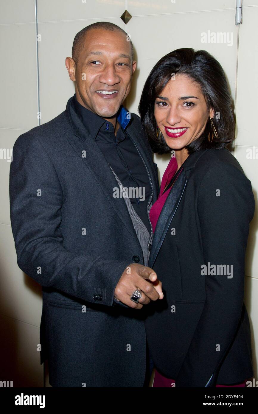 Edouard Montoute and girlfriend attending the 'Gala d'Enfance Majuscule ...