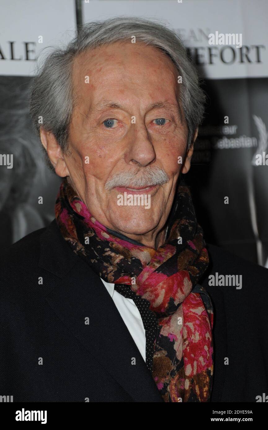 Jean Rochefort attending the premiere of 'L'Artiste Et Son Modele' at ...
