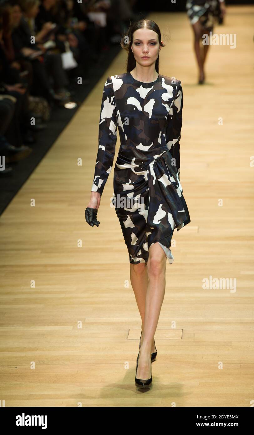 A model walks the runway for the Guy Laroche Fall-Winter 2013-2014 ...
