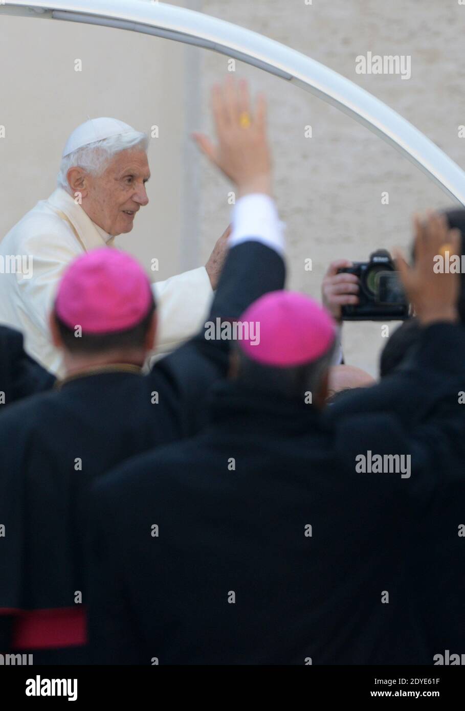 Pope Benedict XVI holds his final general audience before his ...