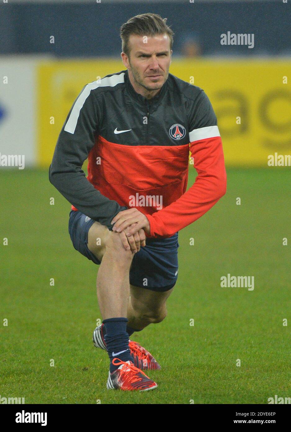 PSG's David Beckham during the French Cup 1/8 round soccer match, Paris ...