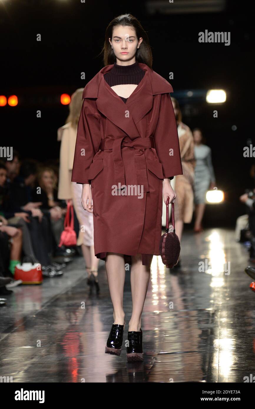 A model displays a creation by fashion house Carven for their Fall ...