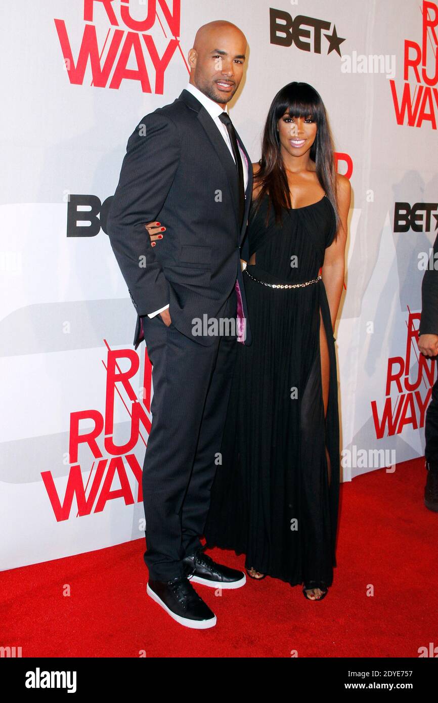 Boris Kodjoe and Kelly Rowland attend BET's Rip The Runway taping at ...