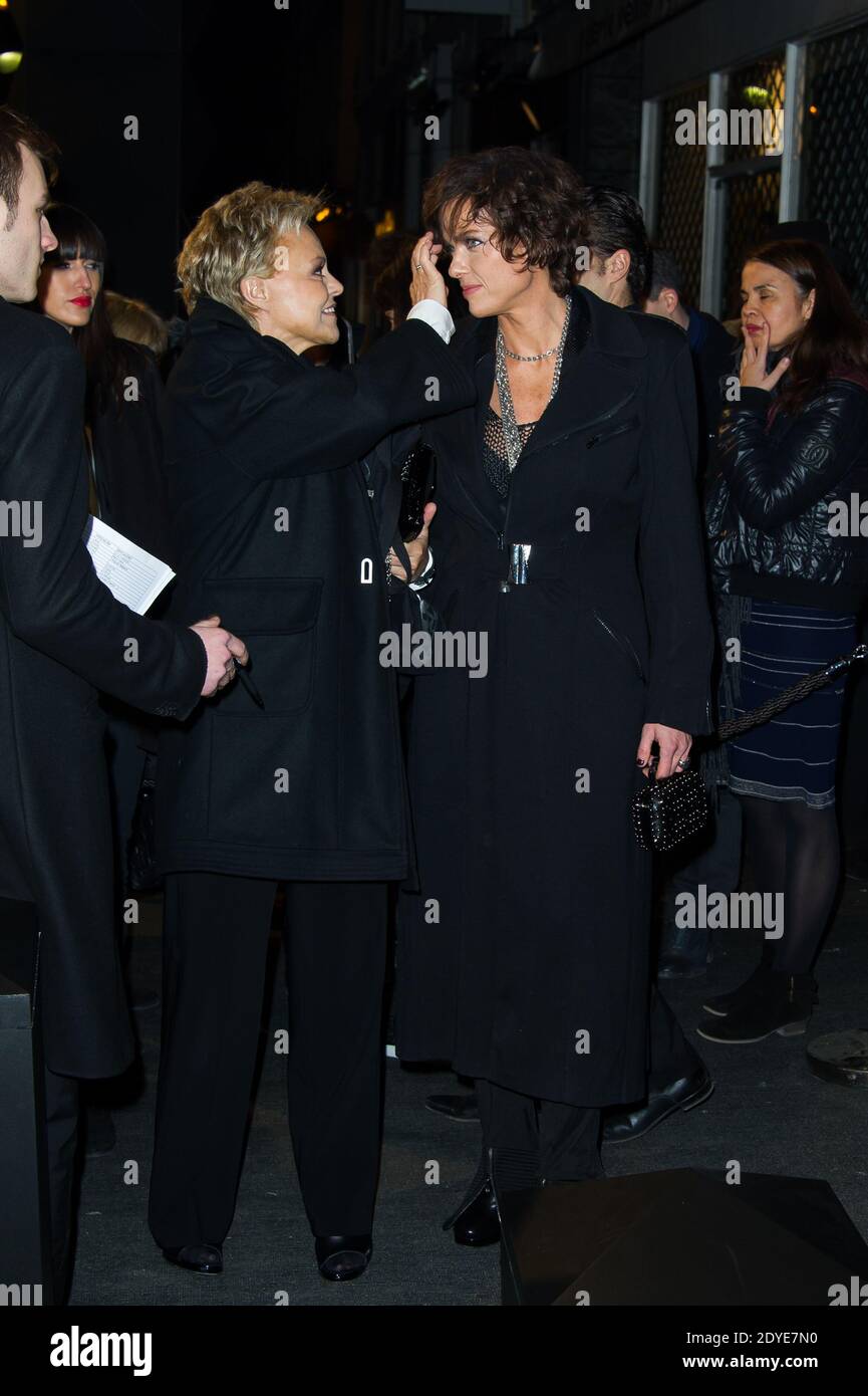 Murielle Robin and Anne Le Nen attending the Karl Lagerfeld's Concept ...