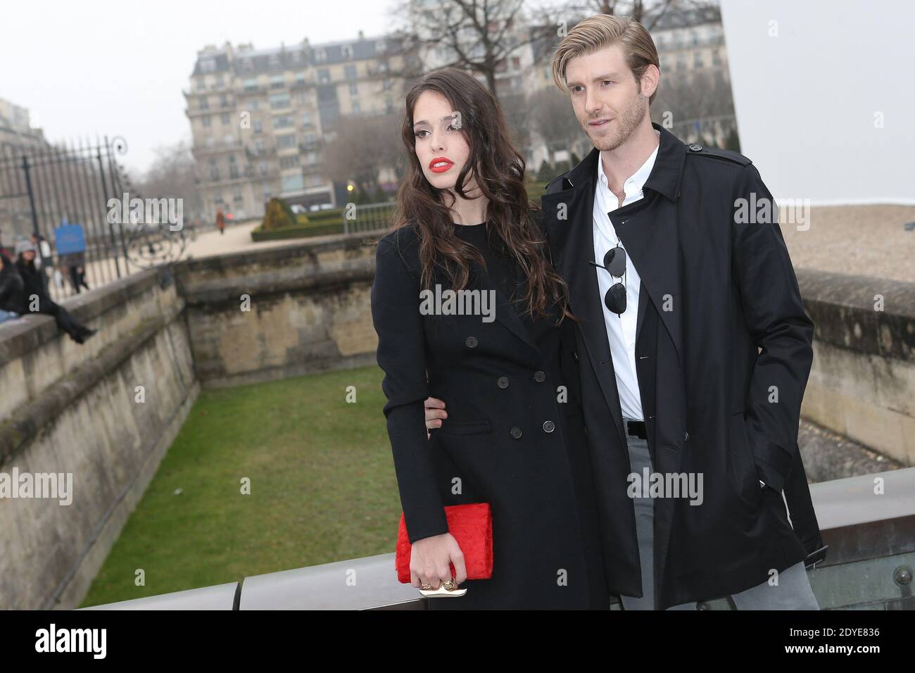 Chelsea Tyler and Joe Foster arriving for the Christian Dior Fall ...