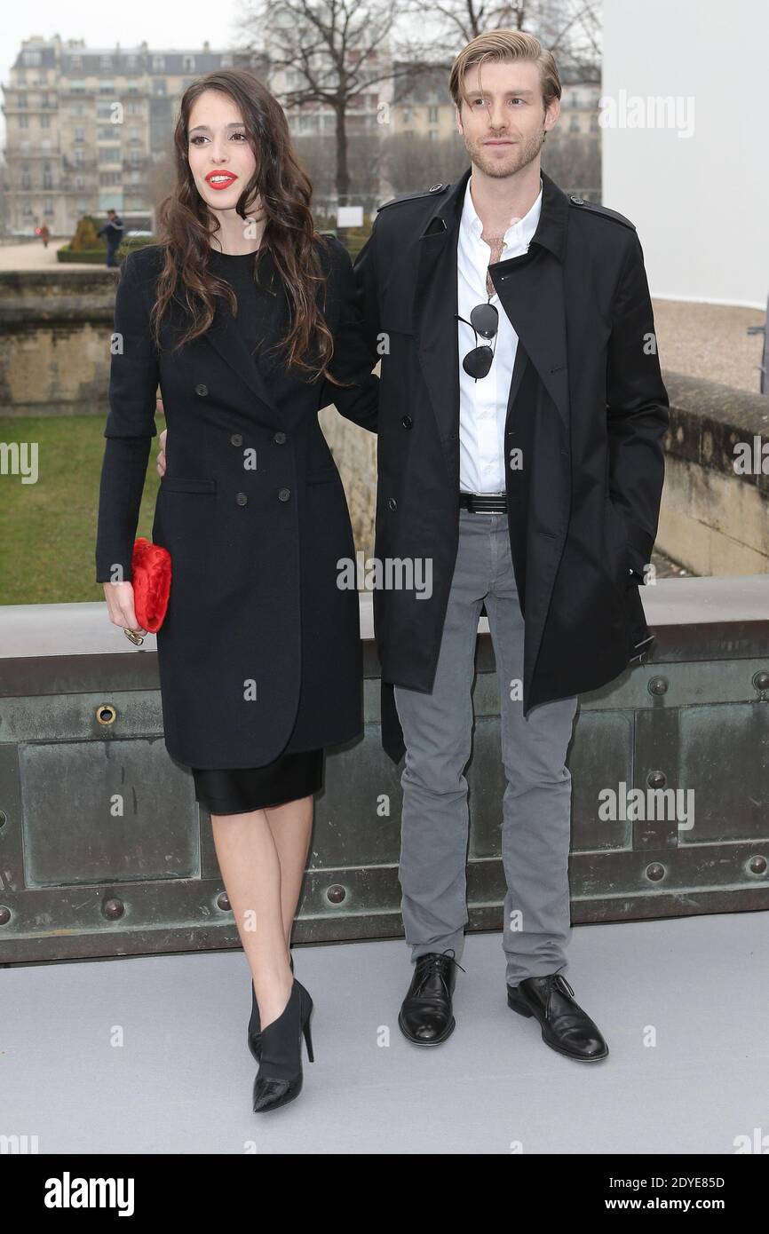 Chelsea Tyler and Joe Foster arriving for the Christian Dior Fall ...