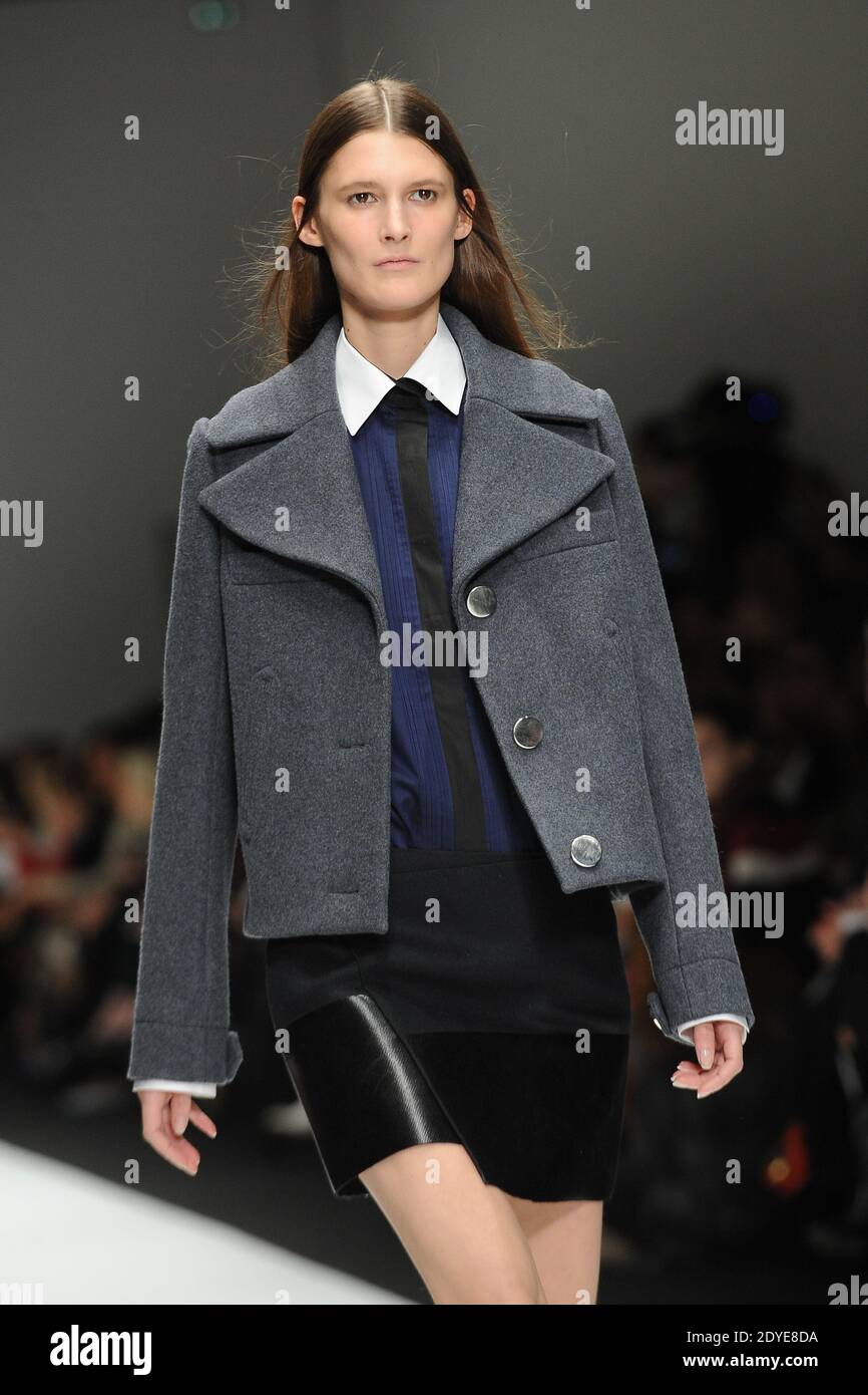 A model displays a creation by Vanessa Bruno on her Fall-Winter 2013 ...