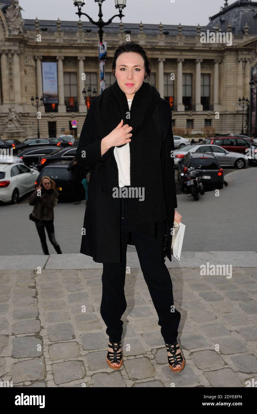 Deborah Grall arriving at the Vanessa Bruno's Fall-Winter 2013-2014 ...
