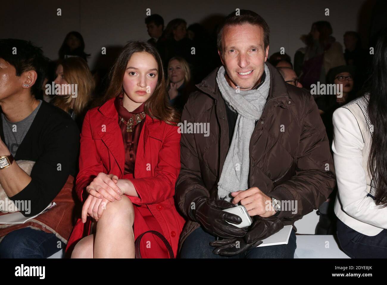 Stephane Rotenberg and his daughter arriving for the Vanessa Bruno Fall ...