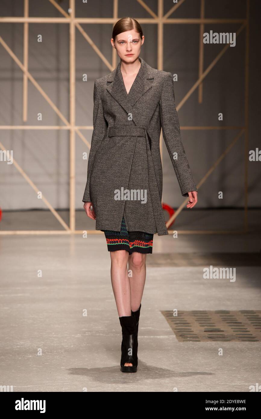 A model displays a creation by German designers Otto Droegsler and ...