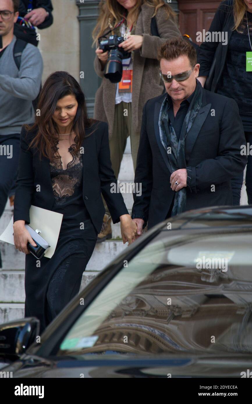 Bono and girlfriend attending Stella Mc Cartney's Fall-Winter 2013-2014 ...