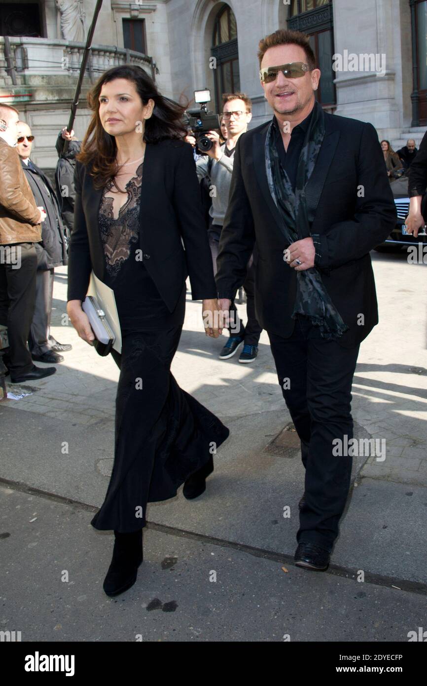 Bono and girlfriend attending Stella Mc Cartney's Fall-Winter 2013-2014 ...